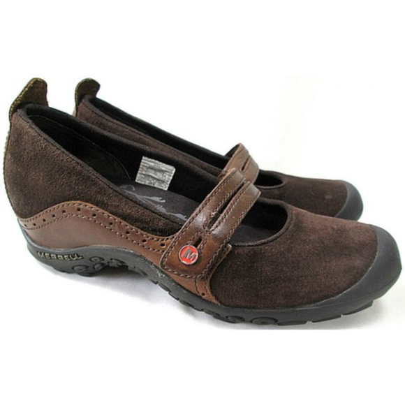 Merrell | Shoes | Merrell Plaza Bandeau Mj Leather Suede Mary Janes ...